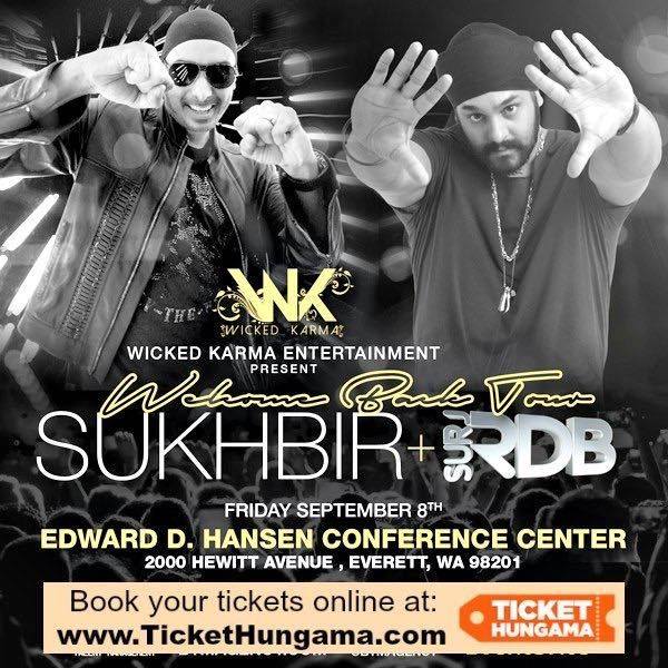 Sukhbir & Surj RDB LIVE - Welcome Back Tour Washington, Edward D ...