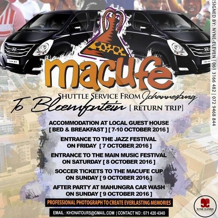 Macufe at Macufe Main Jazz Festival; Loch Logan!, Bloemfontein