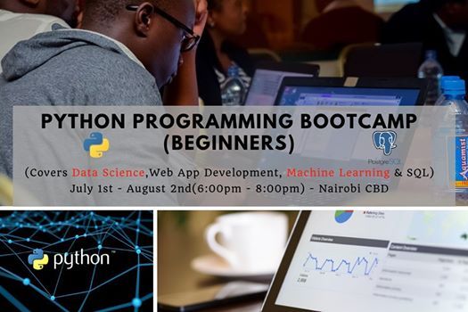 Python Programming Bootcamp Beginners Techcamp Kenya Nairobi July