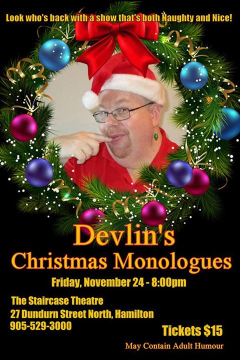 Devlins Christmas Monologues at Staircase Cafe Theatre, Hamilton