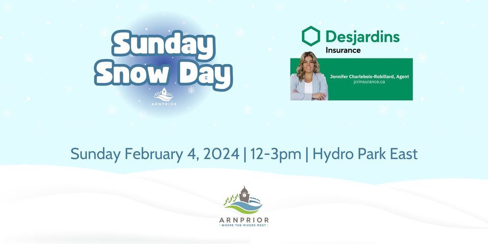 Sunday Snow Day, Hydro Park East, Arnprior, February 4 2024 | AllEvents.in