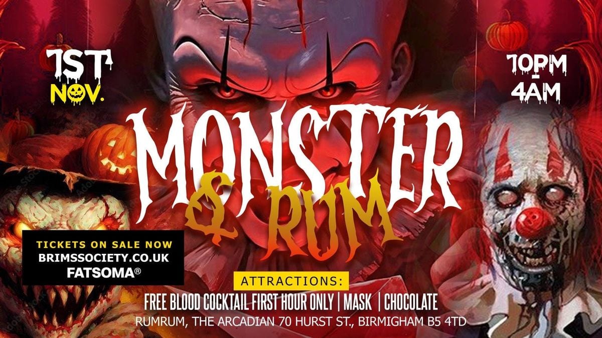 👻🎃 MONSTER & RUM – HALLOWEEN SPECIAL 🎃👻 - 200 FREE TICKETS GIVEWAY ...