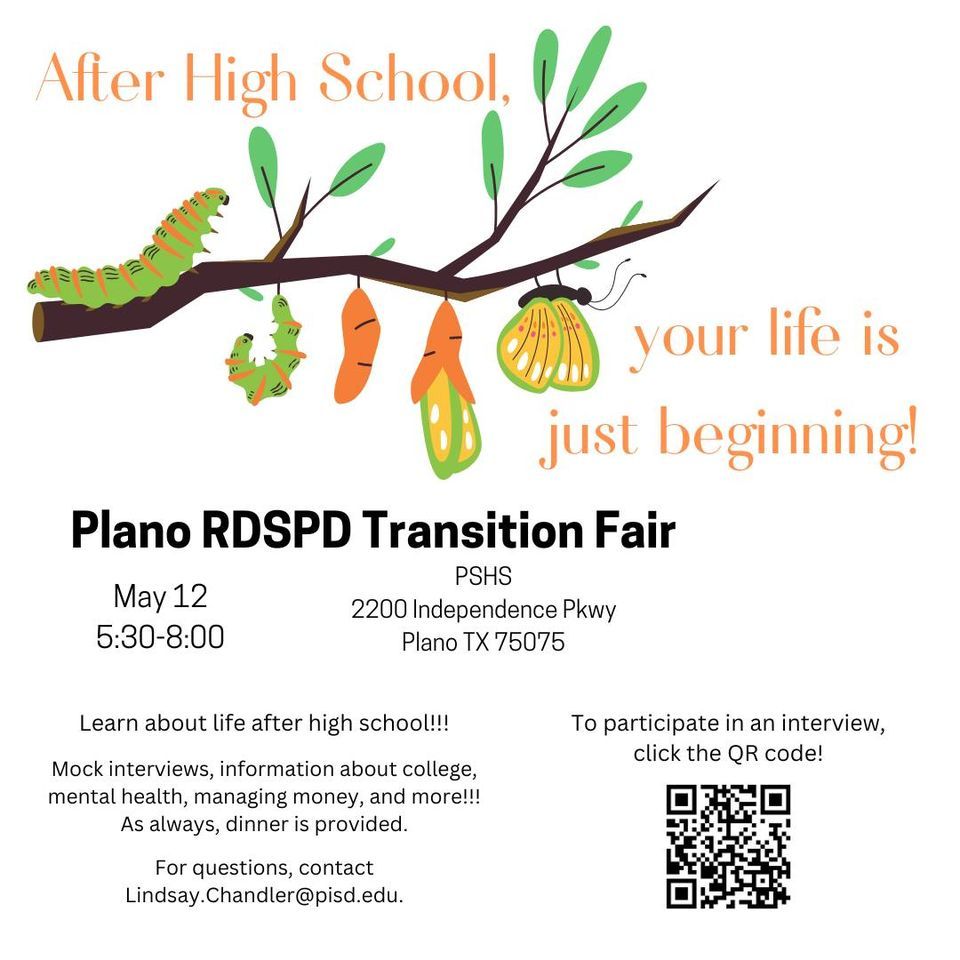 2022-2023 PRDSPD Transition Fair, Plano Senior High School, 12 May 2023 ...