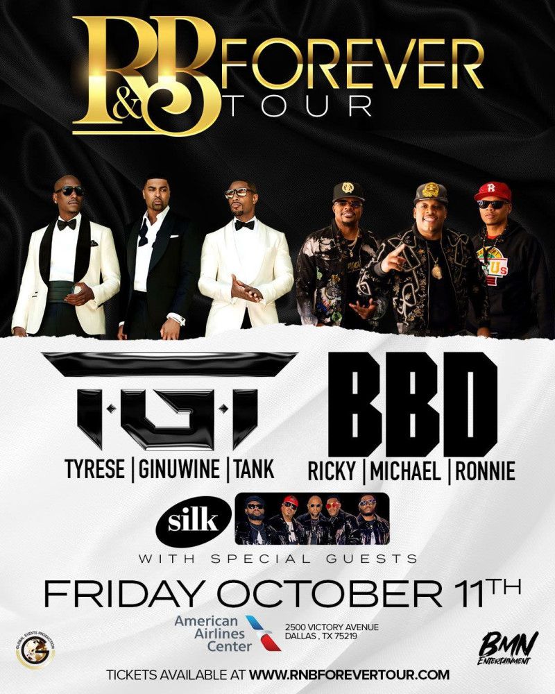 R&B Forever Tour: Bell Biv Devoe Tyrese Ginuwine Tank & Silk, First ...