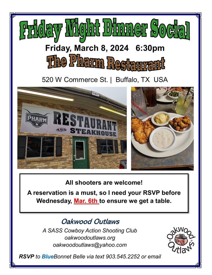 Friday Night Social - March 2024, The Pharm Restaurant, Buffalo, 8 ...