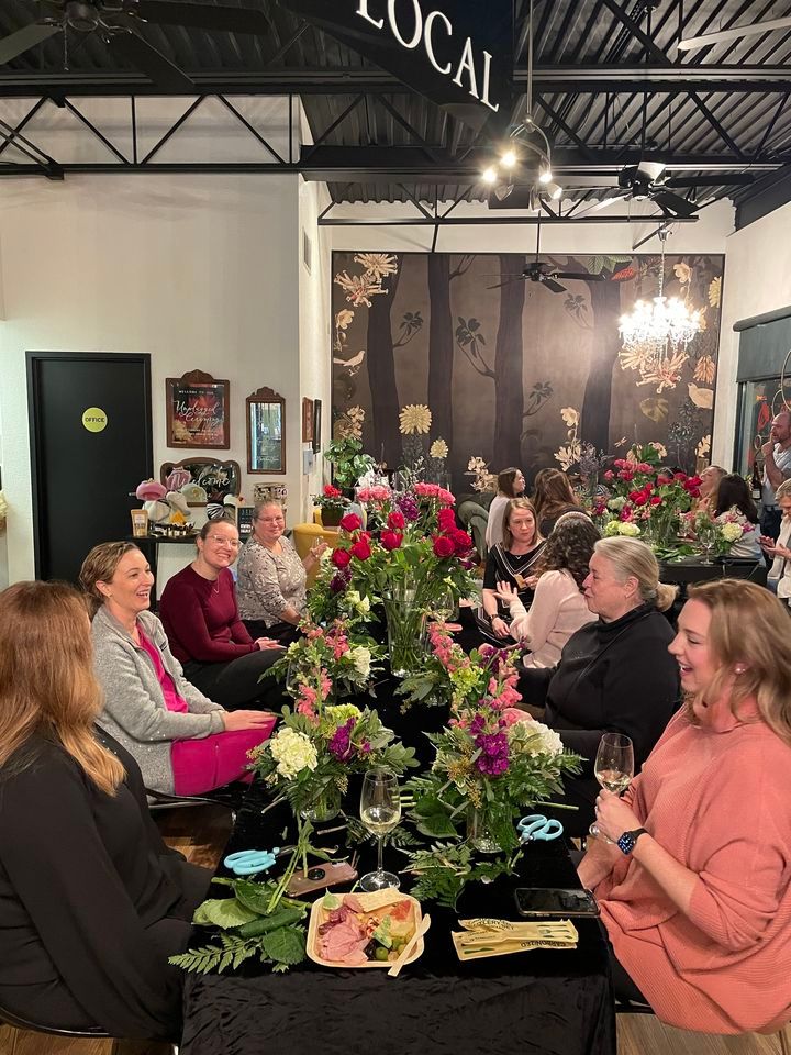 February Wednesday Wine & Design with Chikondi Chocolate, The CU flower ...