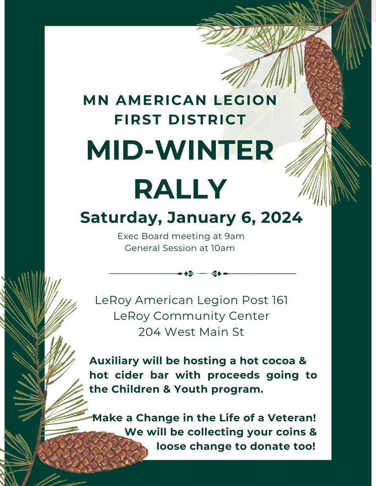 1st District Mid-Winter Rally, LeRoy, Minnesota, Le Roy, January 6 2024 ...