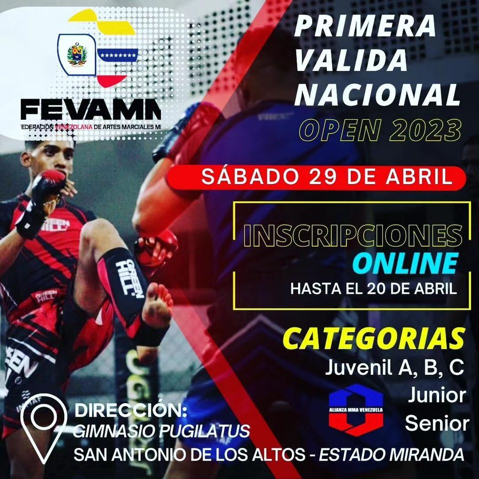 Primera Valida Nacional 2023- Campeonato de MMA Amateur, Pugilatus GYM ...