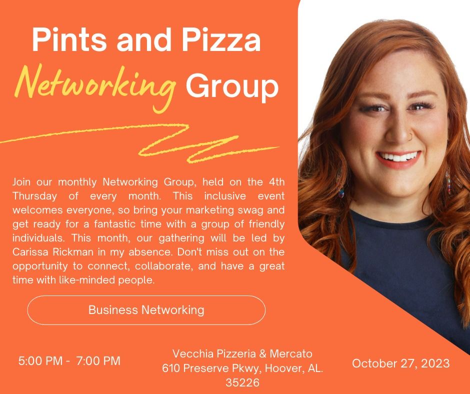 Pints and Pizza October Networking Event, Vecchia Pizzeria & Mercato ...