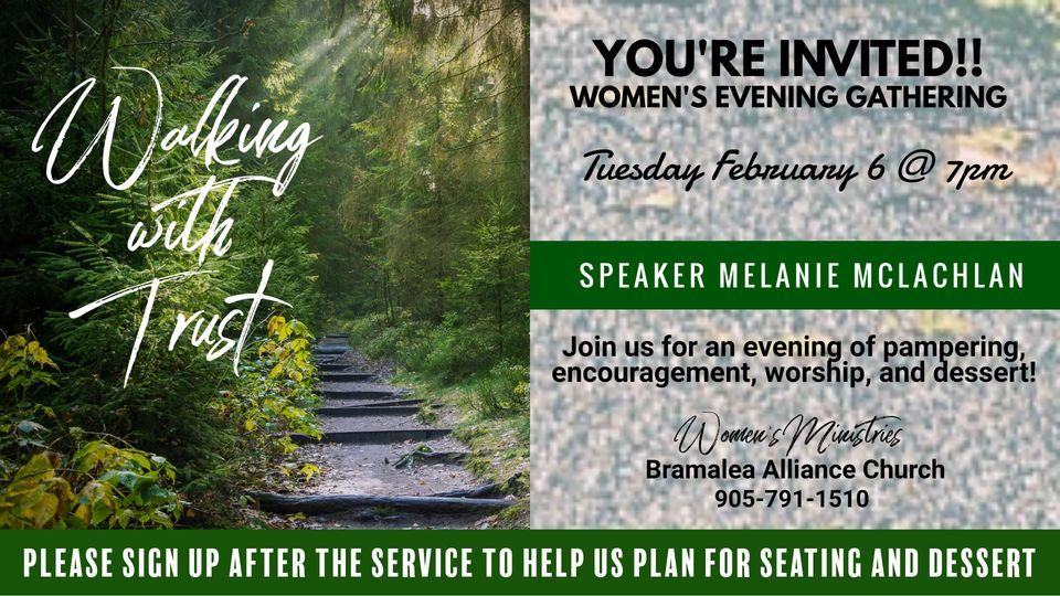 Walking With Trust - Womens Event, Bramalea Alliance Church, Brampton ...