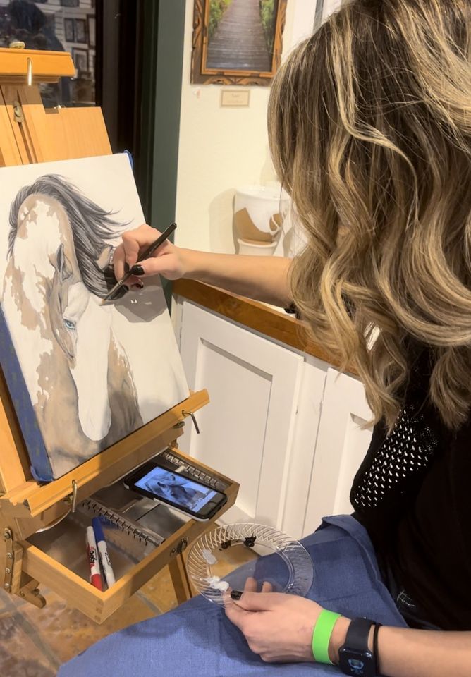 Artist Demo: Stephanie Yates, Terra Studios, Elkins, 8 February 2024 ...