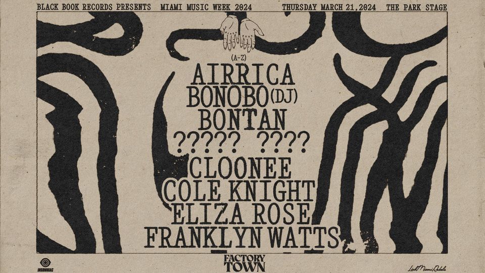 Black Book Records presents Miami Music Week 2024, Factory Town Miami ...