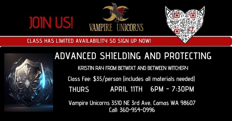 Advanced Shielding & Protecting , Vampire Unicorns, April 12 2024 | AllEvents.in