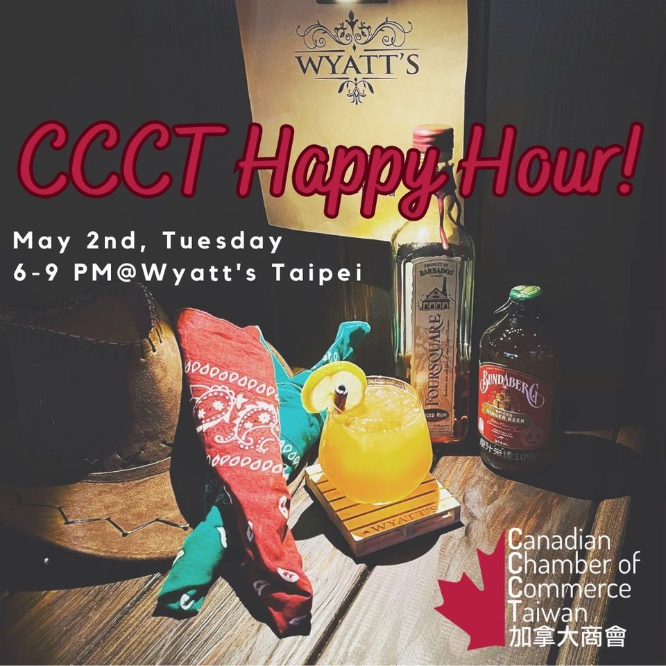 CCCT May Happy Hour, Wyatt's, Taipei, 2 May 2023 | AllEvents.in