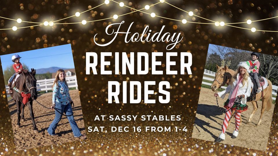 Reindeer Rides This Saturday!, Sassy Stables, Greer, 16 December 2023 ...