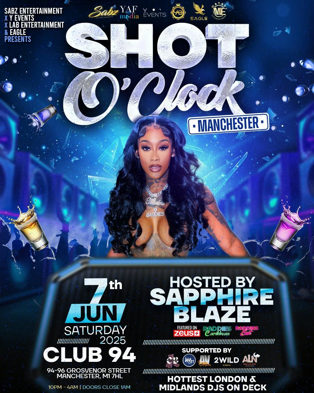 SHOT OCLOCK MANCHESTER: HOSTED BY SAPPHIRE BLAZE - Afrobeats / Amapiano ...
