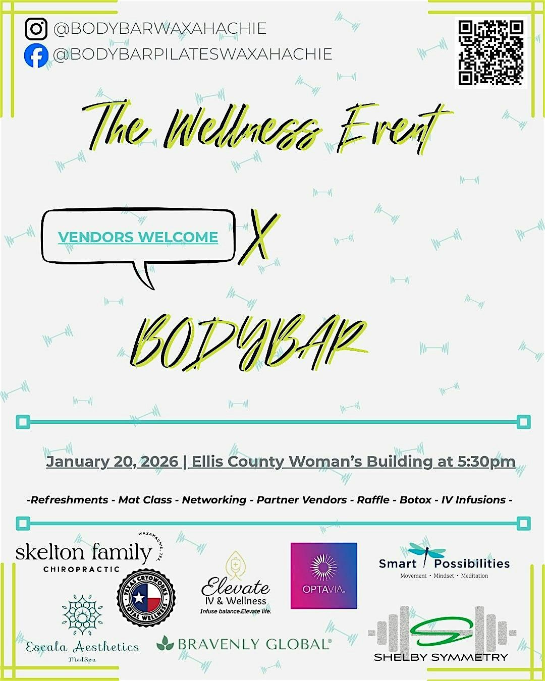 Wellness Event X Mat Class, Ellis COUNTY Woman’s Building, Waxahachie ...