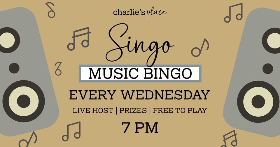 Singo Music Bingo at Charlies Place - EVERY WEDNESDAY, Charlie's Place ...
