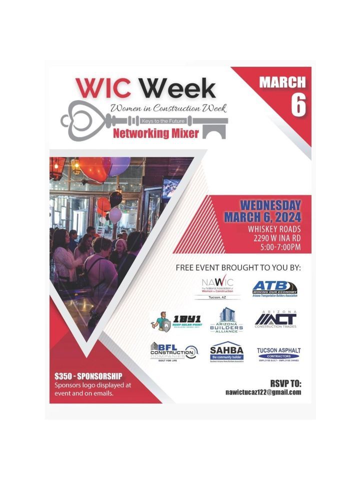WIC Week Networking Mixer, Whiskey Roads Tucson, 6 March 2024 ...