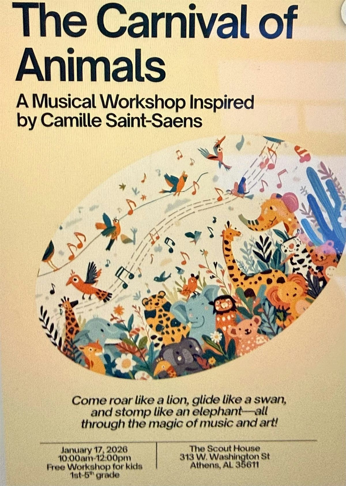 The Carnival of Animals Musical Workshop, 313 E Washington St, Athens ...