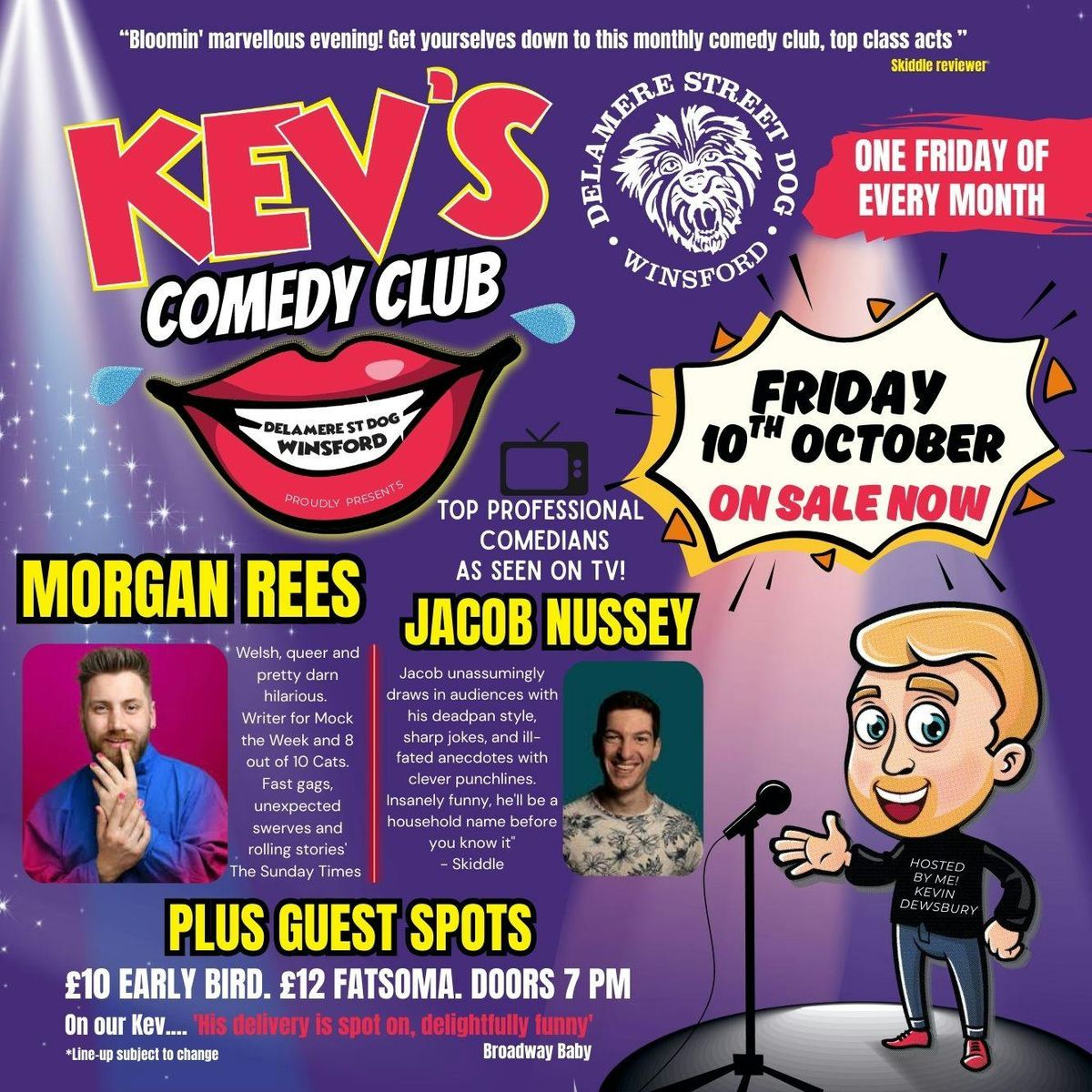 Kevs Comedy Club - Morgan Rees + Jacob Nussey + Guest Spots + Kevin ...
