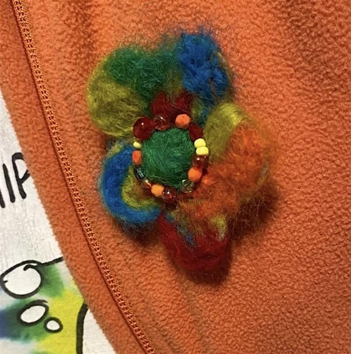 Felted and Beaded Flower, Beacon Community Centre, Market Drayton, 14 ...