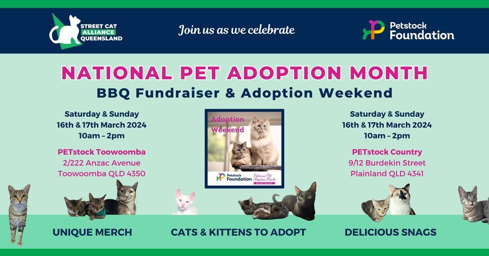 Petstock Foundation National Adoption Month - BBQ Fundraiser & Adoption ...