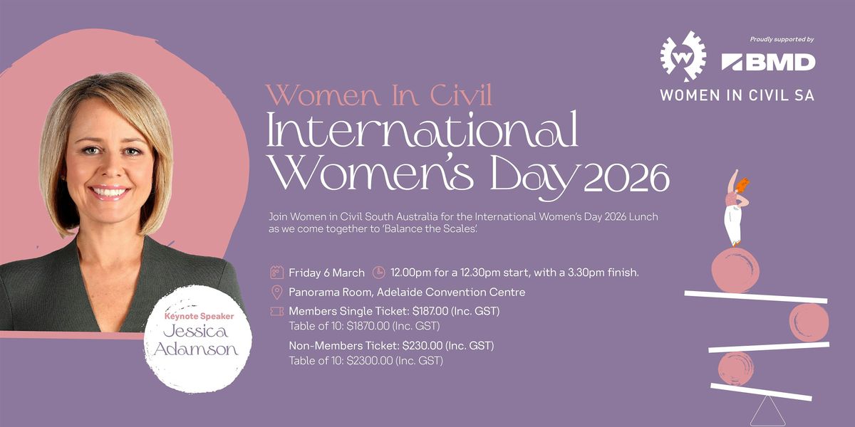 WIC International Womens Day | Balance the Scales, Adelaide Convention ...