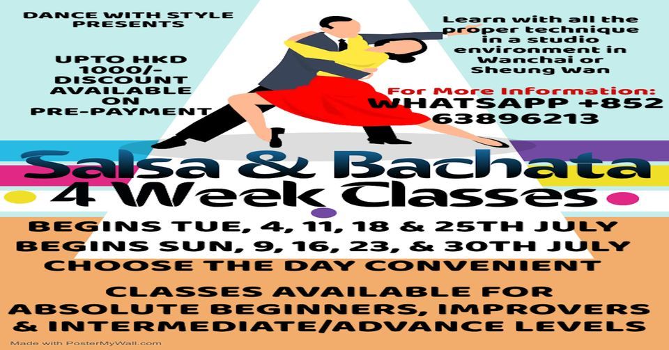 July Salsa & Bachata Classes for Absolute Beginner, Improver ... July Salsa & Bachata Classes for Absolute Beginner, Improver ...