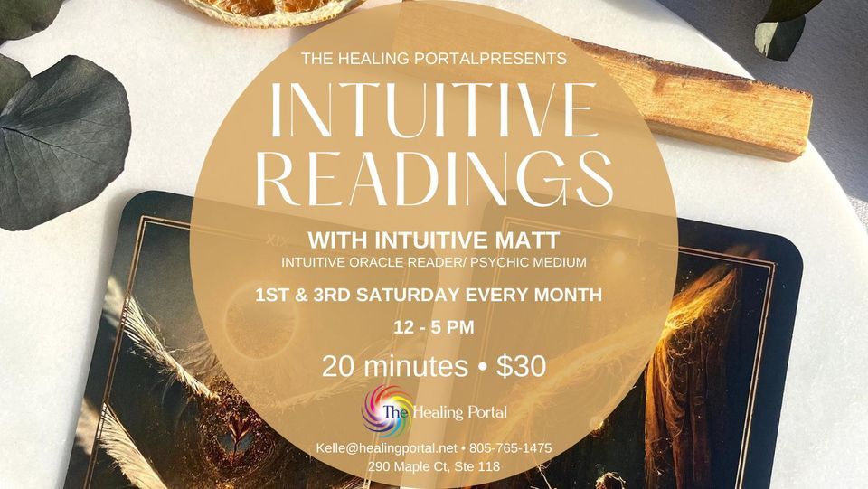 Intuitive Readings with Matt Jimenez, The Healing Portal, Ventura ...