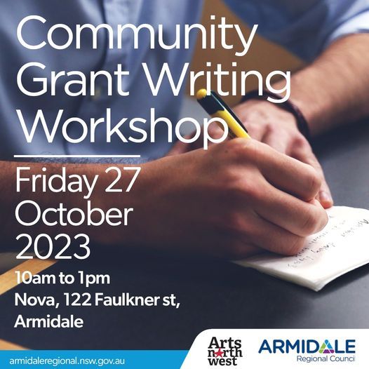 Community Grant Writing Workshop - Armidale Shire Council , Arts North West and UNE SRI , UNE ...
