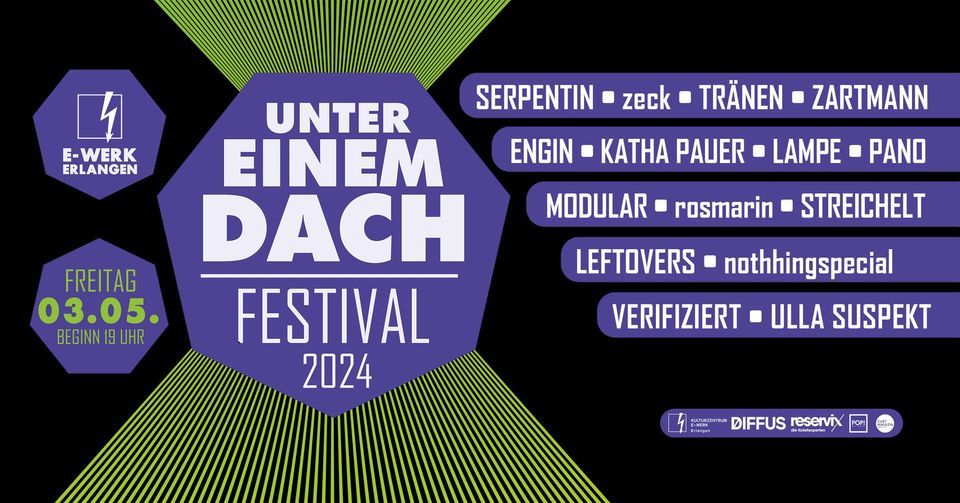 Unter einem Dach Festival 2024 • Erlangen • E-Werk, Kulturzentrum E-Werk, Erlangen, 3 May 2024 ...