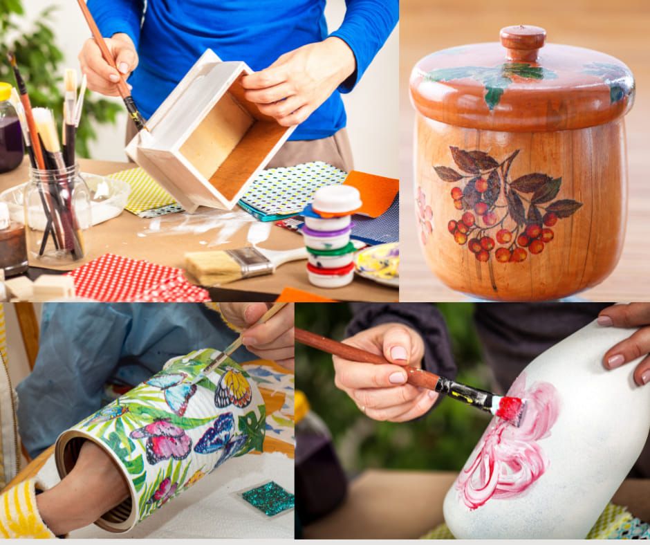 Decoupage Techniques Workshop , Honeybee Cottage, Kilwinning, January ...