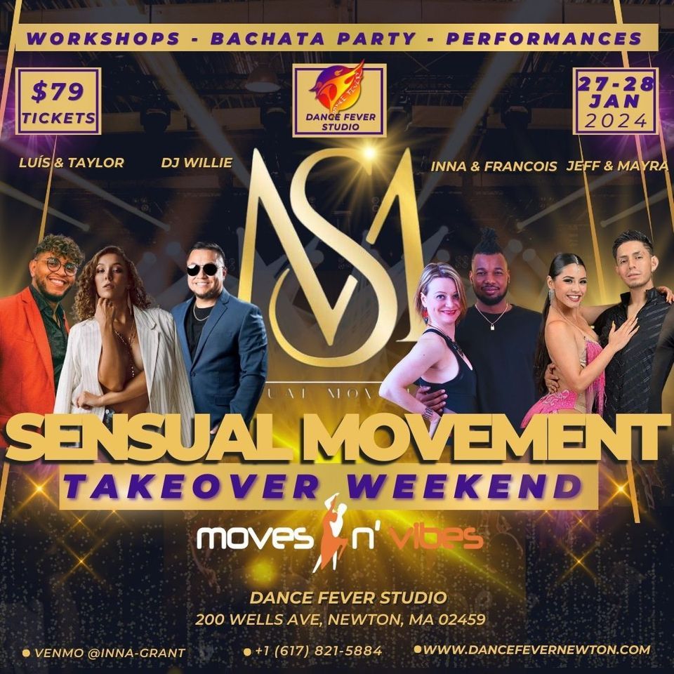 Sensual Movement Takeover Weekend!, Dance Fever Studio, Newton Center ...