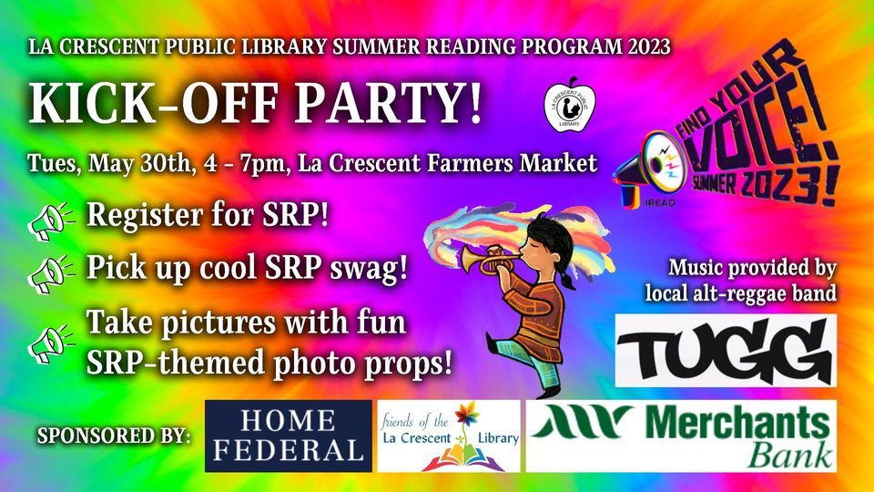Summer Reading Kick-off with TUGG!, La Crescent Farmers Market, 30 May ...