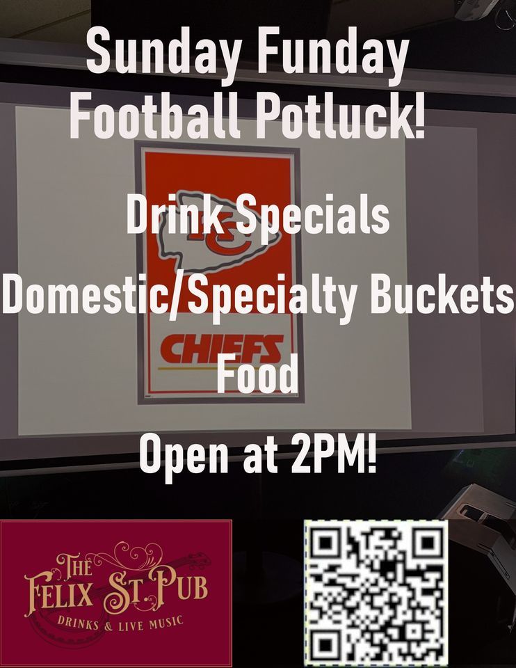 Sunday Funday Football Potluck!, The Felix Street Pub, Saint Joseph, 10 ...
