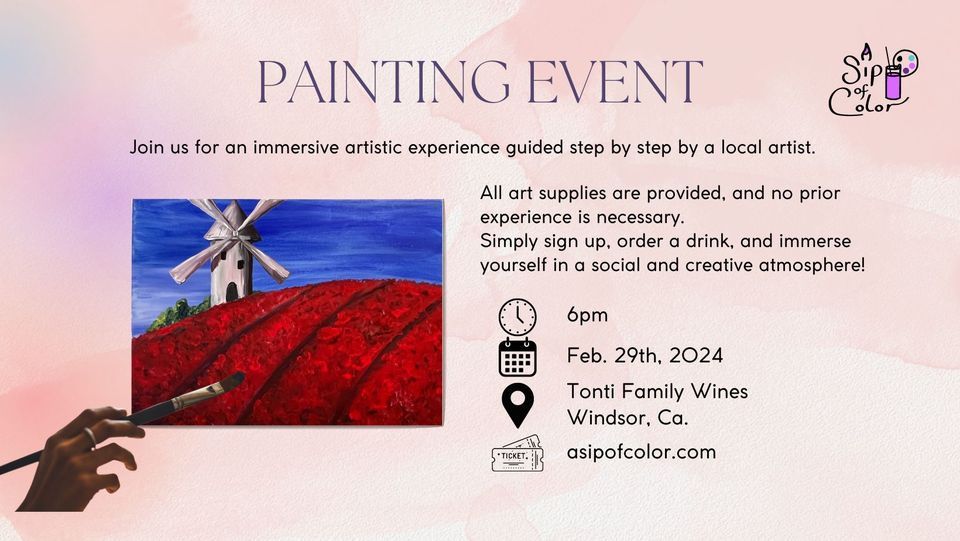 Painting @Tonti Family Wines, Tonti Family Wines, Fulton, February 29 ...