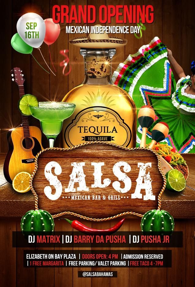 Fiesta at Salsa Mexican Grill! , Elizabeth On Bay Plaza, Nassau, New ...