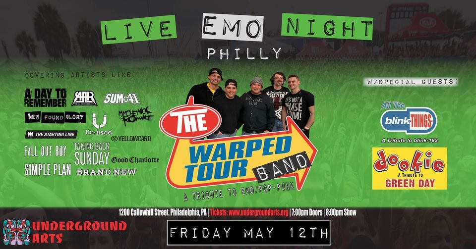Live Emo Night with The Warped Tour Band @ Underground Arts 5.12 ...
