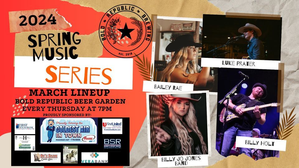 SPRING CONCERT SERIES-MARCH LINEUP, 7070 Stone Hollow Drive, Temple, TX ...
