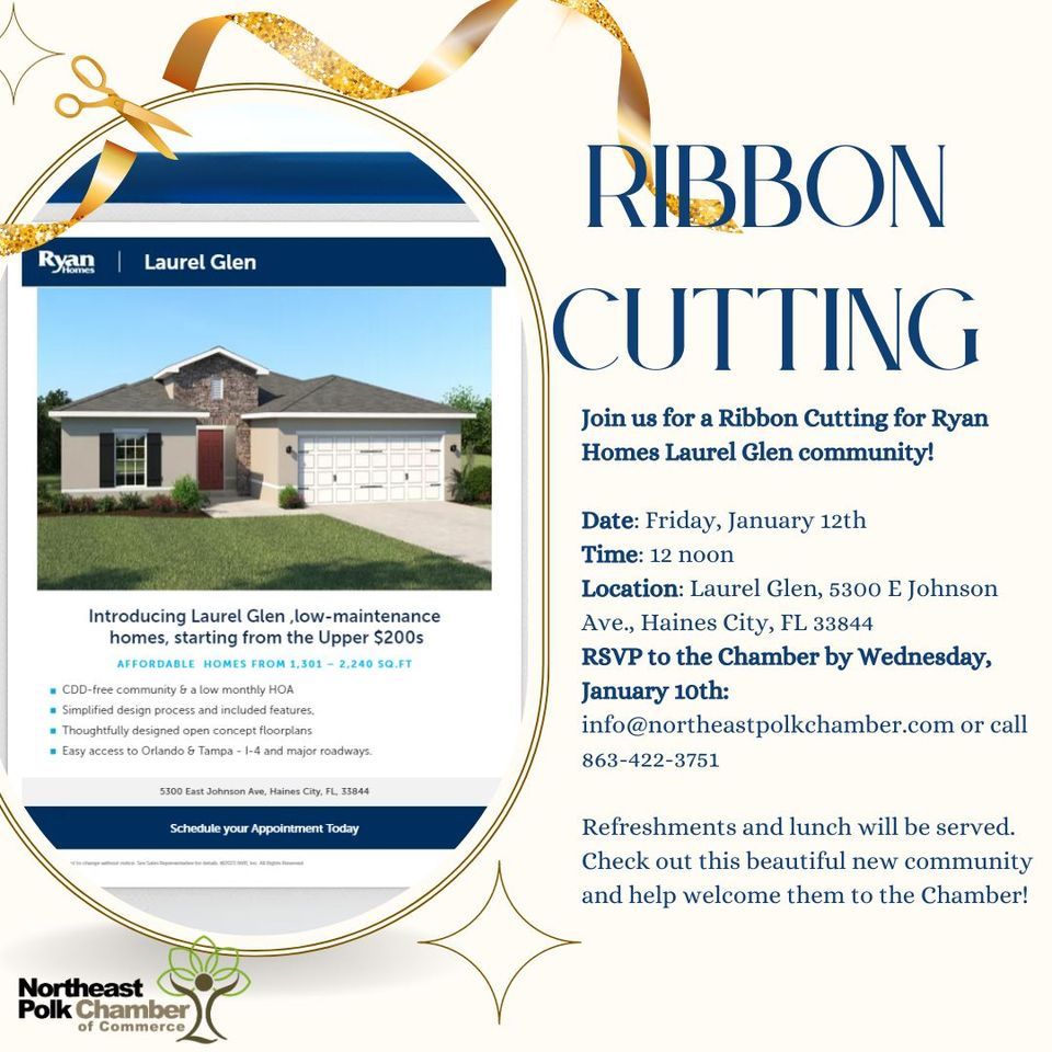 Ribbon Cutting for Ryan Homes Laurel Glen, Ryan Homes Laurel Glen, 5300 ...