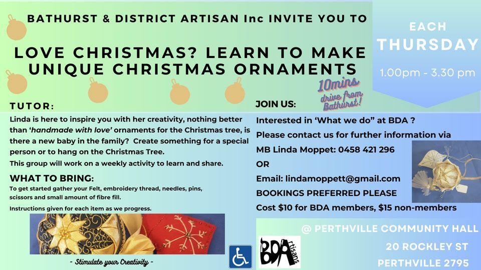 Love Christmas? Learn to Make Unique Christmas Ornaments on Thursdays ...