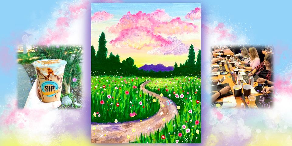 Paint and Sip at Sip Coffee House 2 in Highland: Fairy Landscape, Sip ...