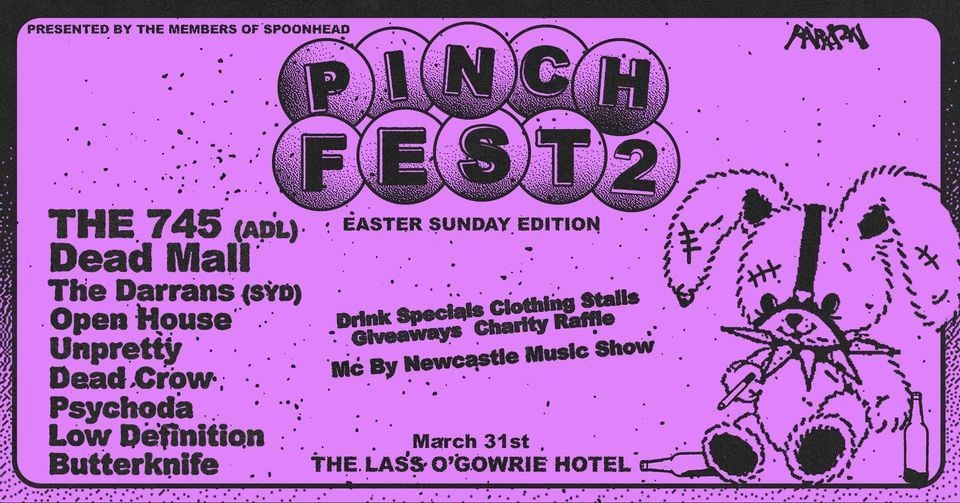 PINCH FEST 2 EASTER SUNDAY EDITION, Lass O'Gowrie Hotel, Newcastle, 31 ...
