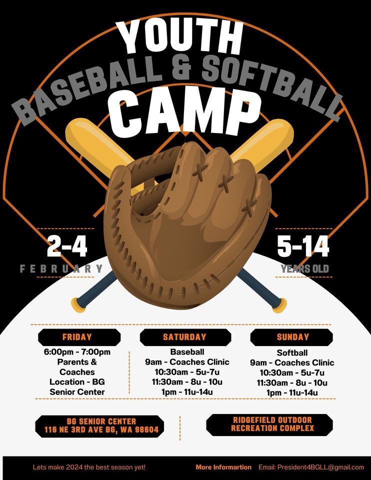 Baseball Camp, Ridgefield Outdoor Recreation Complex, February 3 2024 ...