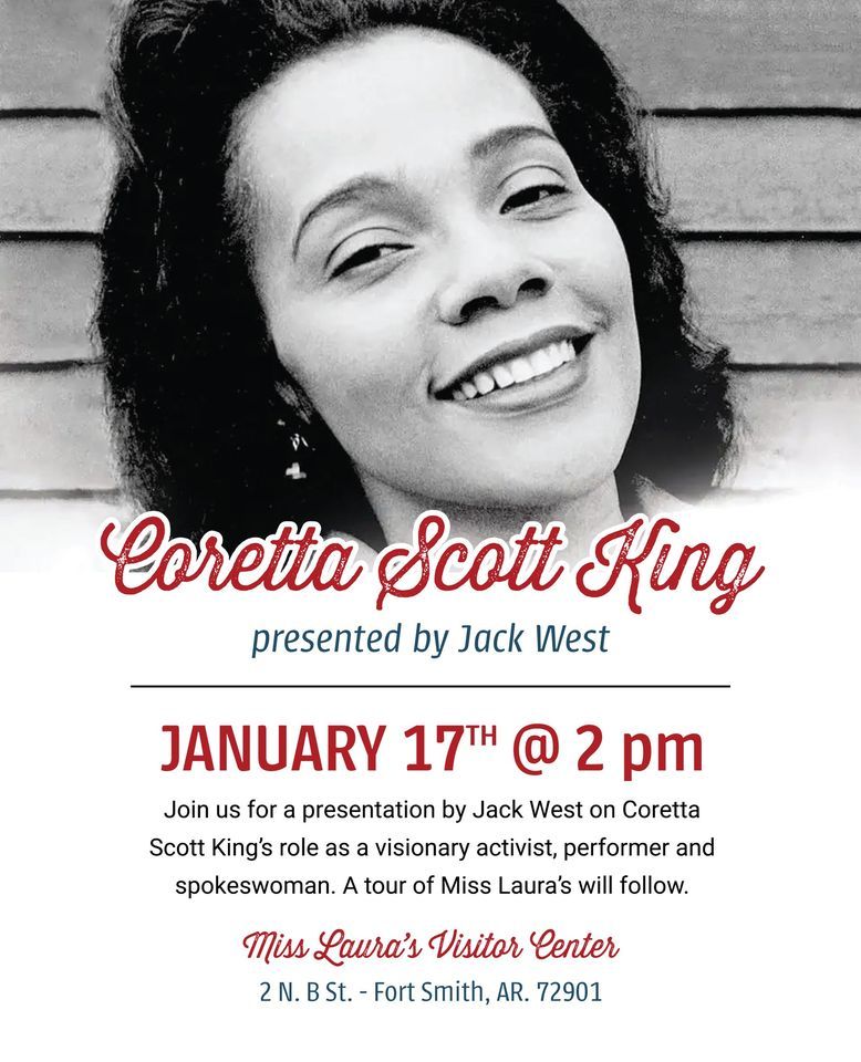 Jack West presents Coretta Scott King, Miss Laura's, Fort Smith, 17 ...
