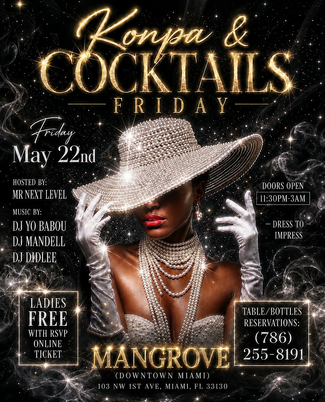 Konpa & Cocktails Friday, Mangrove, Miami, 22 May to 23 May | AllEvents