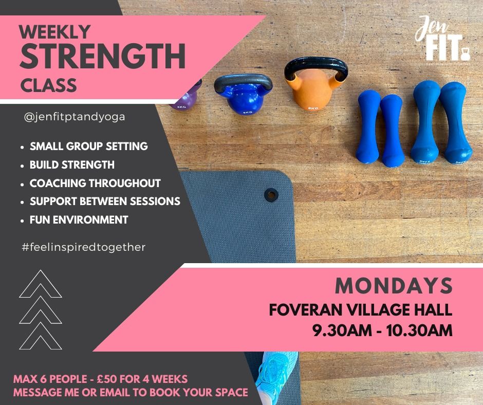 Monday Morning Strength Training - Foveran Village Hall - 9.30-10.30am ...