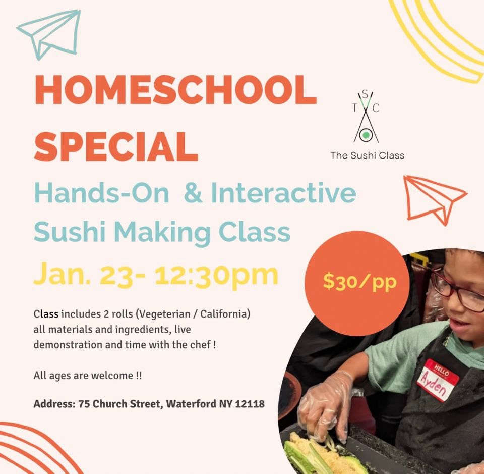 Kids sushi making class, Waterford Wesleyan Church, 23 January 2024 ...