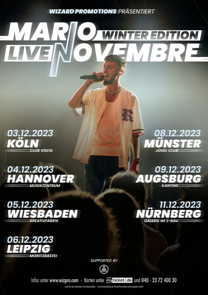 MARIO NOVEMBRE + Sebastian Wurth - Augsburg - Kantine, Kantine Augsburg ...